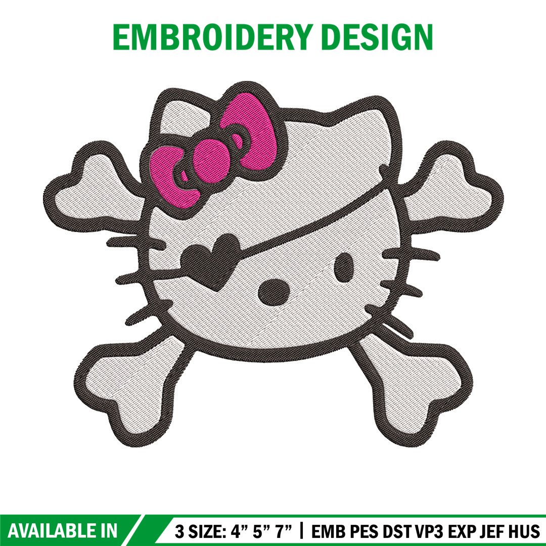 Hello kitty logo Embroidery Design, Hello kitty Embroidery, - Inspire ...
