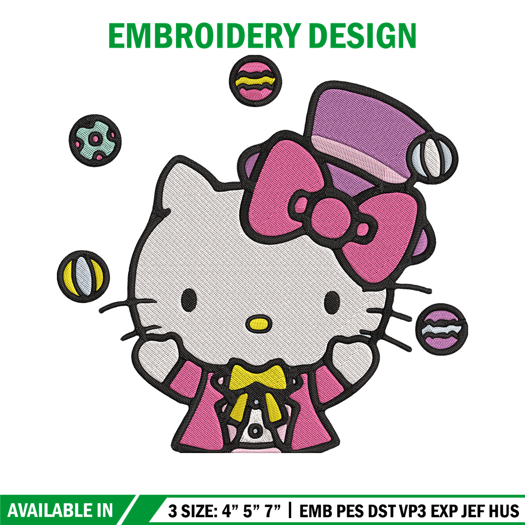 Hello kitty Peeker Embroidery Design, Hello kitty Embroidery | Inspire ...