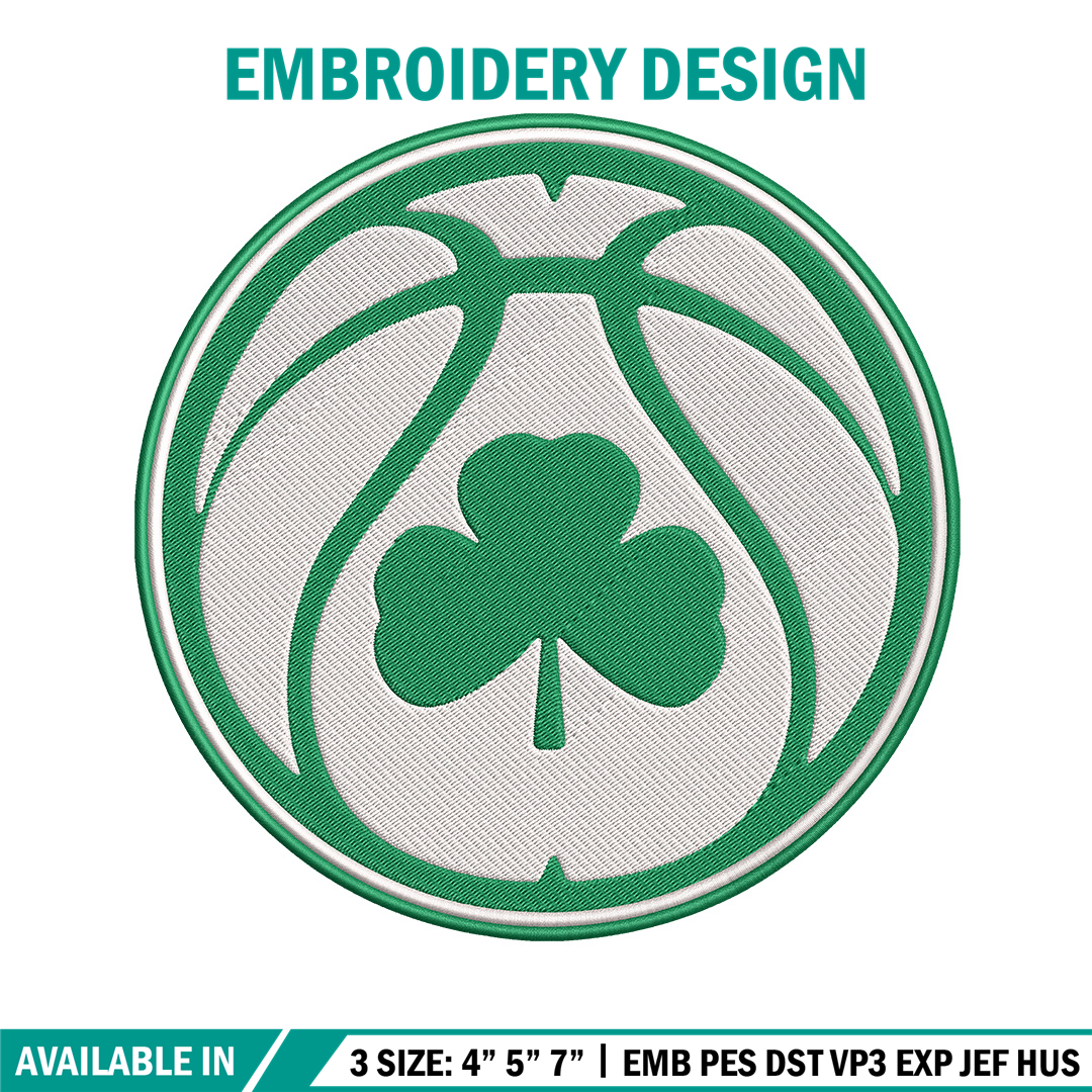 Boston Celtics logo embroidery design, NBA embroidery,Sport | Inspire ...
