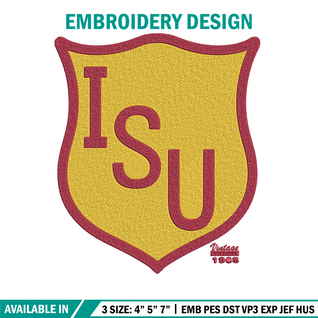 Iowa State logo embroidery design,NCAA embroidery, Sport emb | Inspire ...