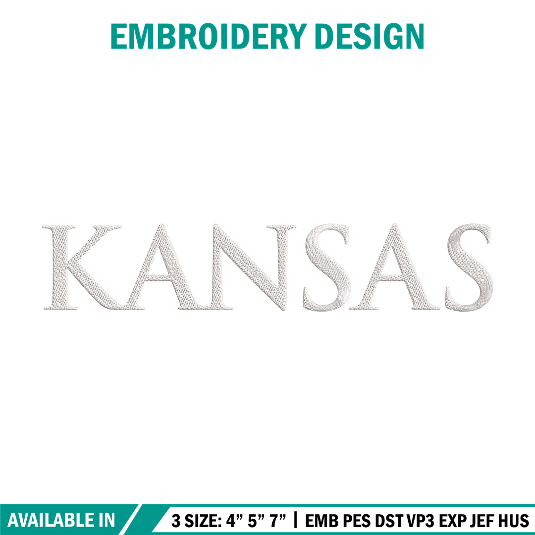 Kansas State logo embroidery design, NCAA embroidery, Sport | Inspire ...