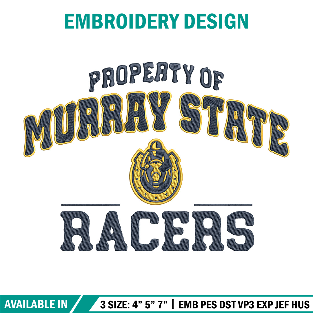 Murray State logo embroidery design, NCAA embroidery, Sport | Inspire ...