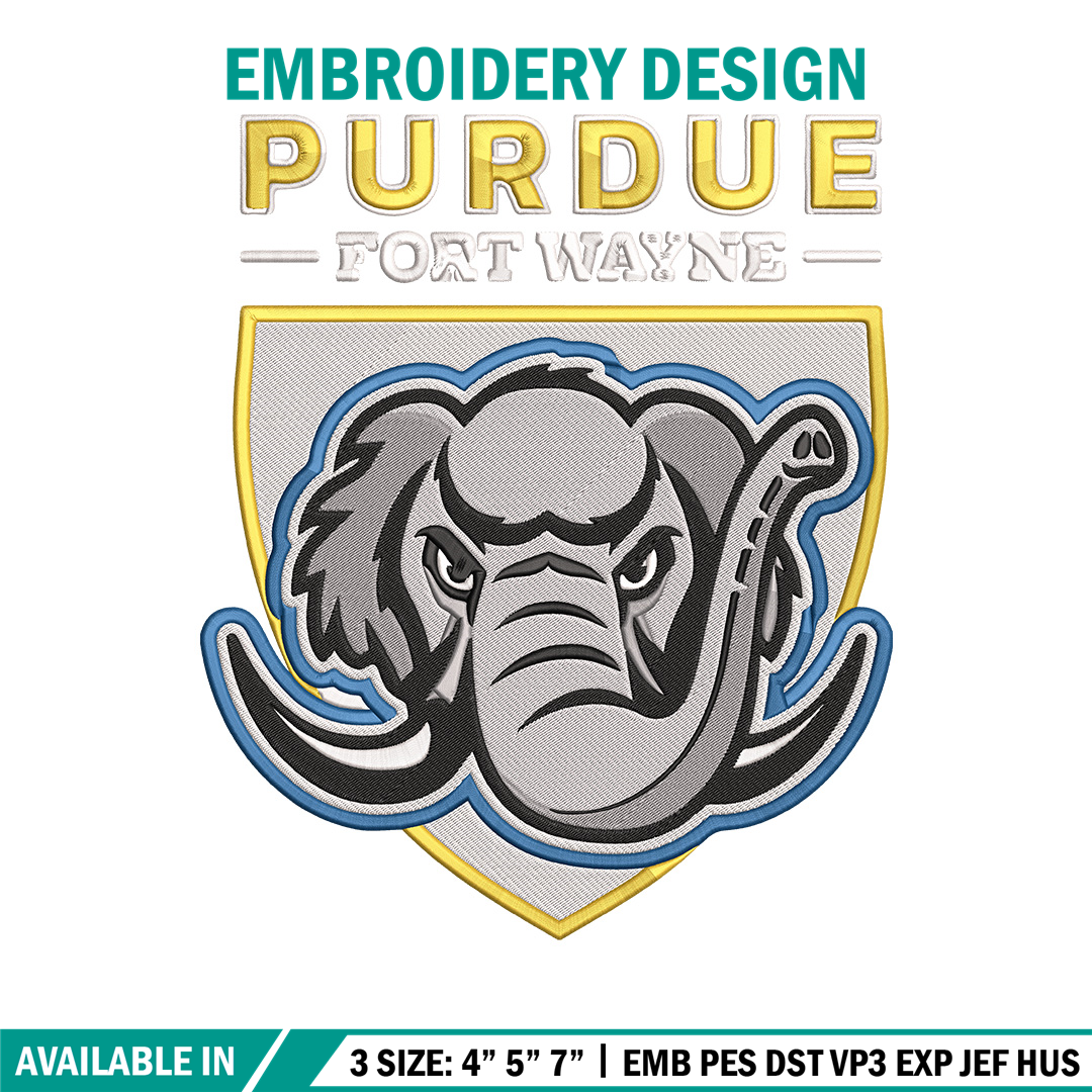 Purdue University logo embroidery design, NCAA embroidery,Sp | Inspire ...