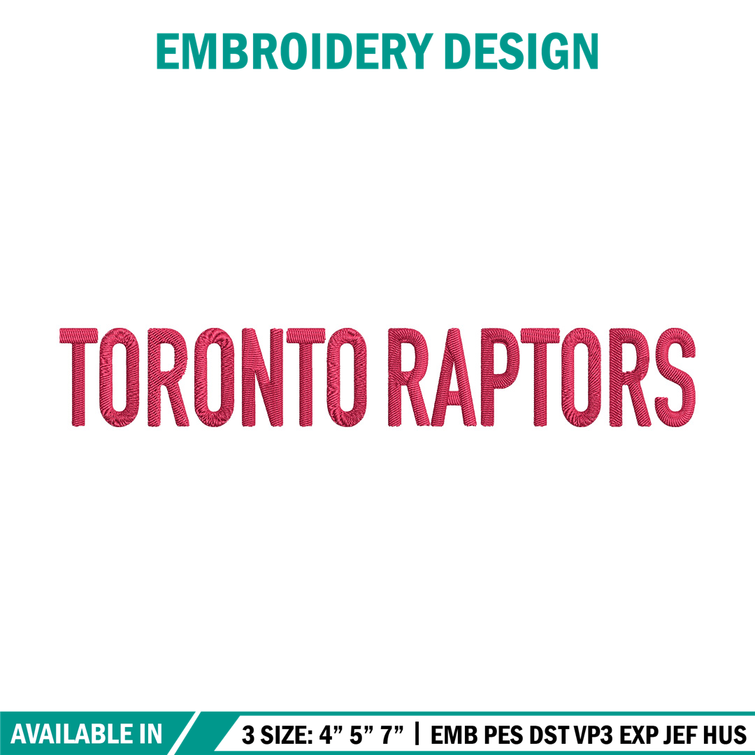Toronto Raptors logo embroidery design, NBA embroidery,Sport | Inspire ...