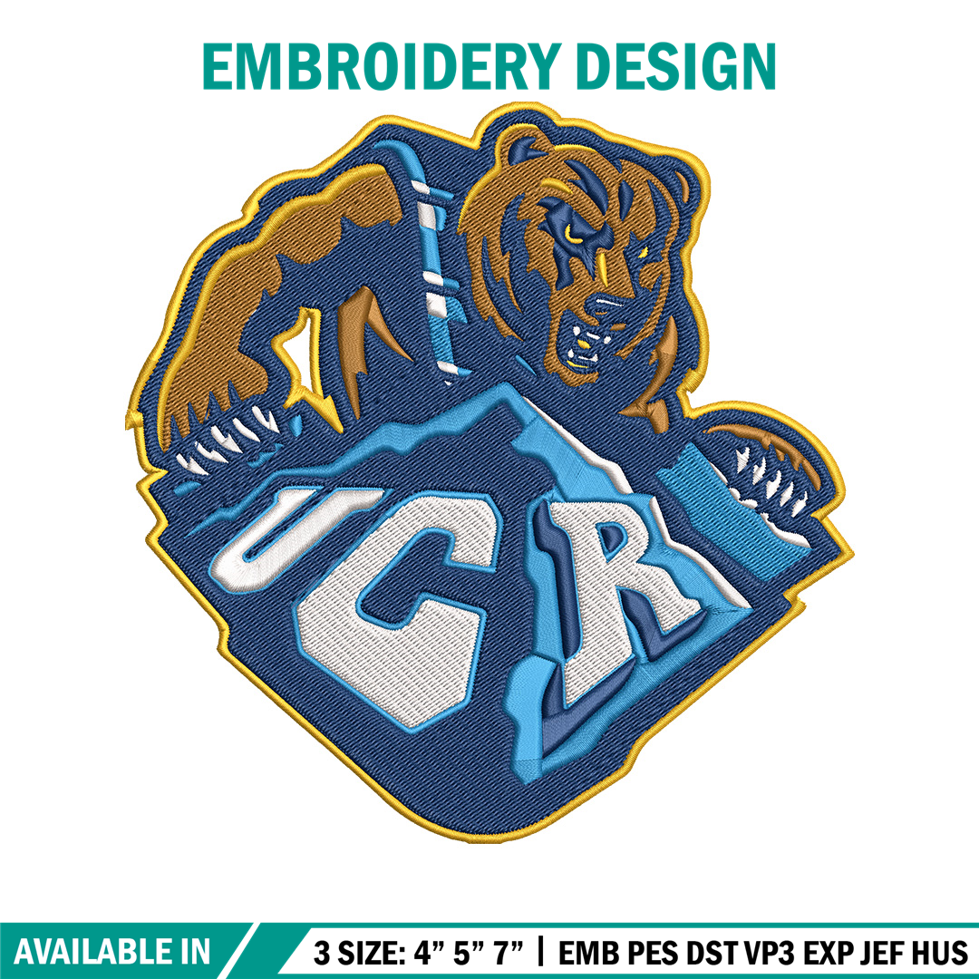 UC Riverside logo embroidery design, NCAA embroidery,Sport e | Inspire Uplift