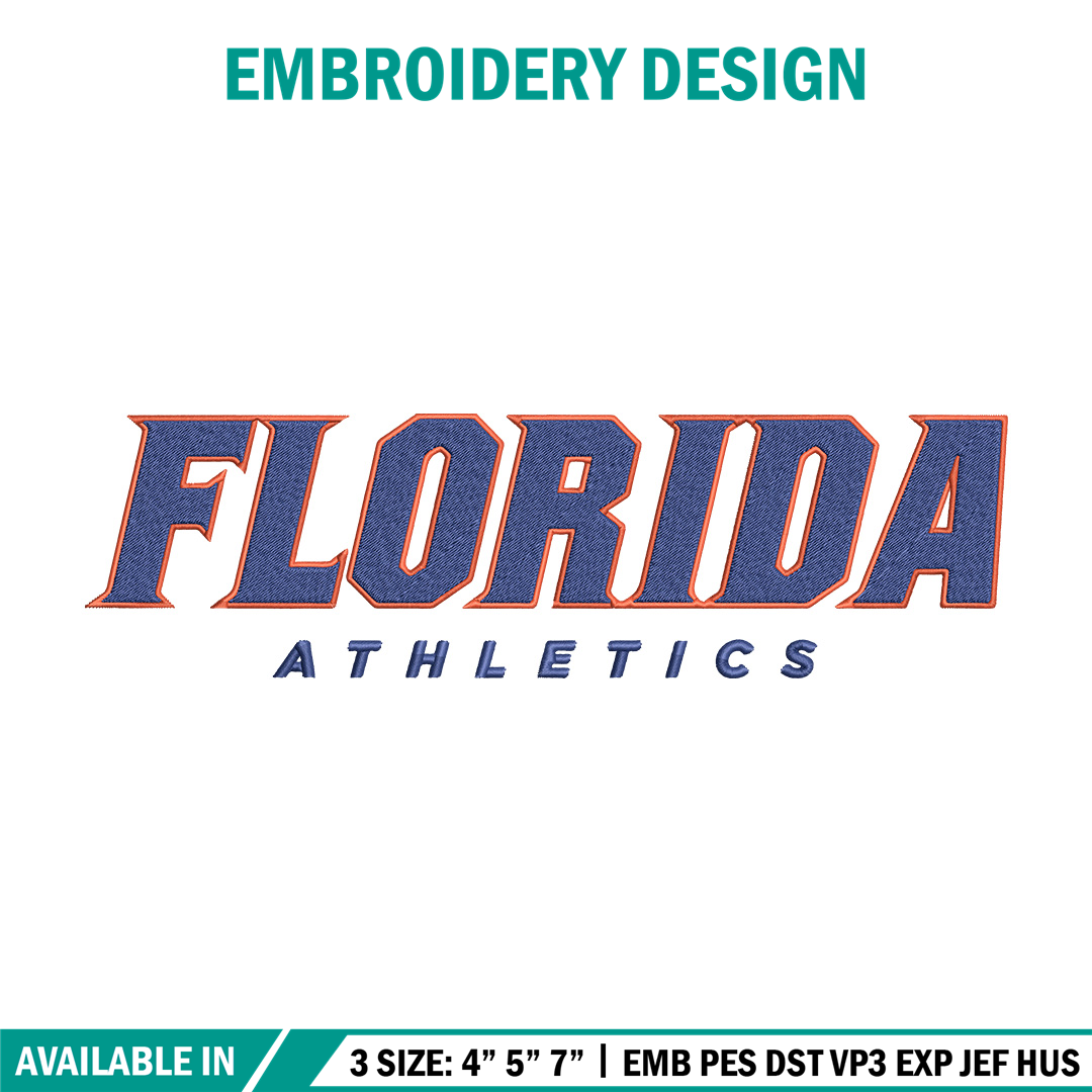 University of Florida logo embroidery design, NCAA embroider | Inspire ...