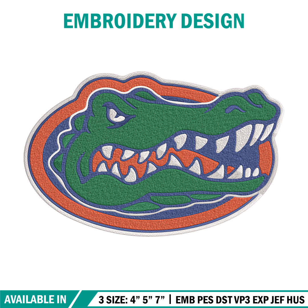 University of Florida logo embroidery design, NCAA embroider | Inspire ...