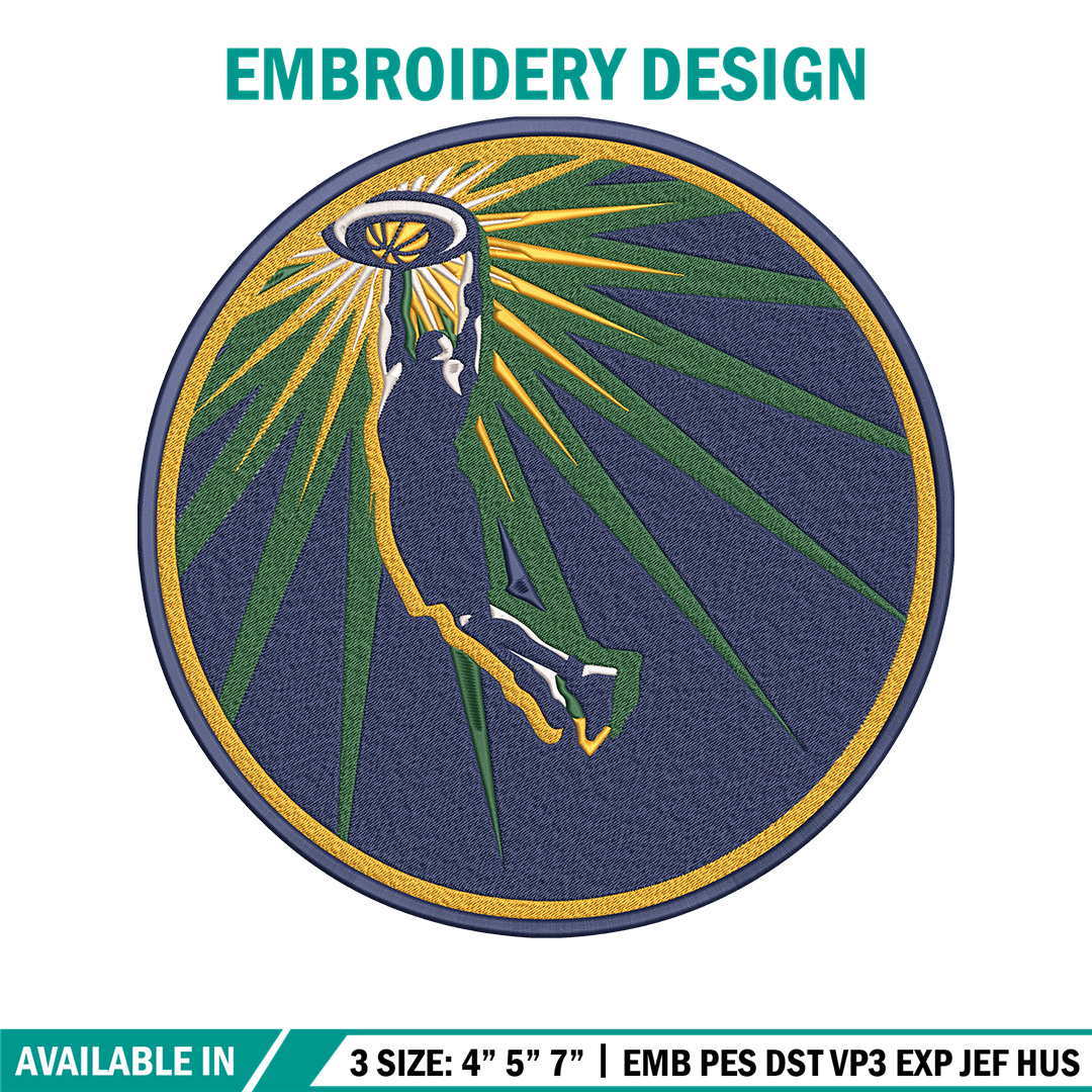 Utah Jazz logo embroidery design, NBA embroidery, Sport embr | Inspire ...
