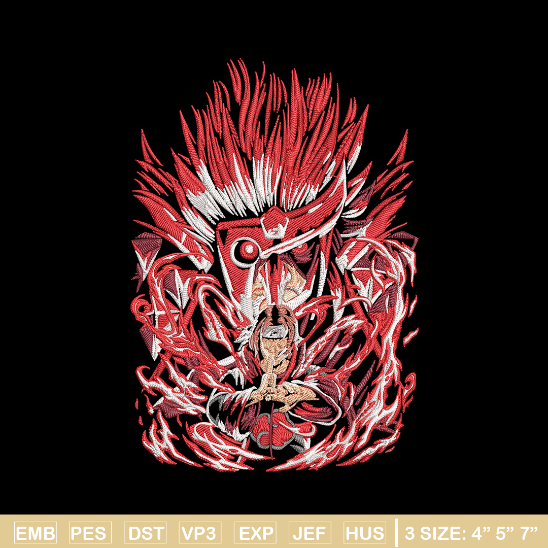 Itachi Poster Embroidery Design, Naruto Embroidery, Embroide | Inspire ...