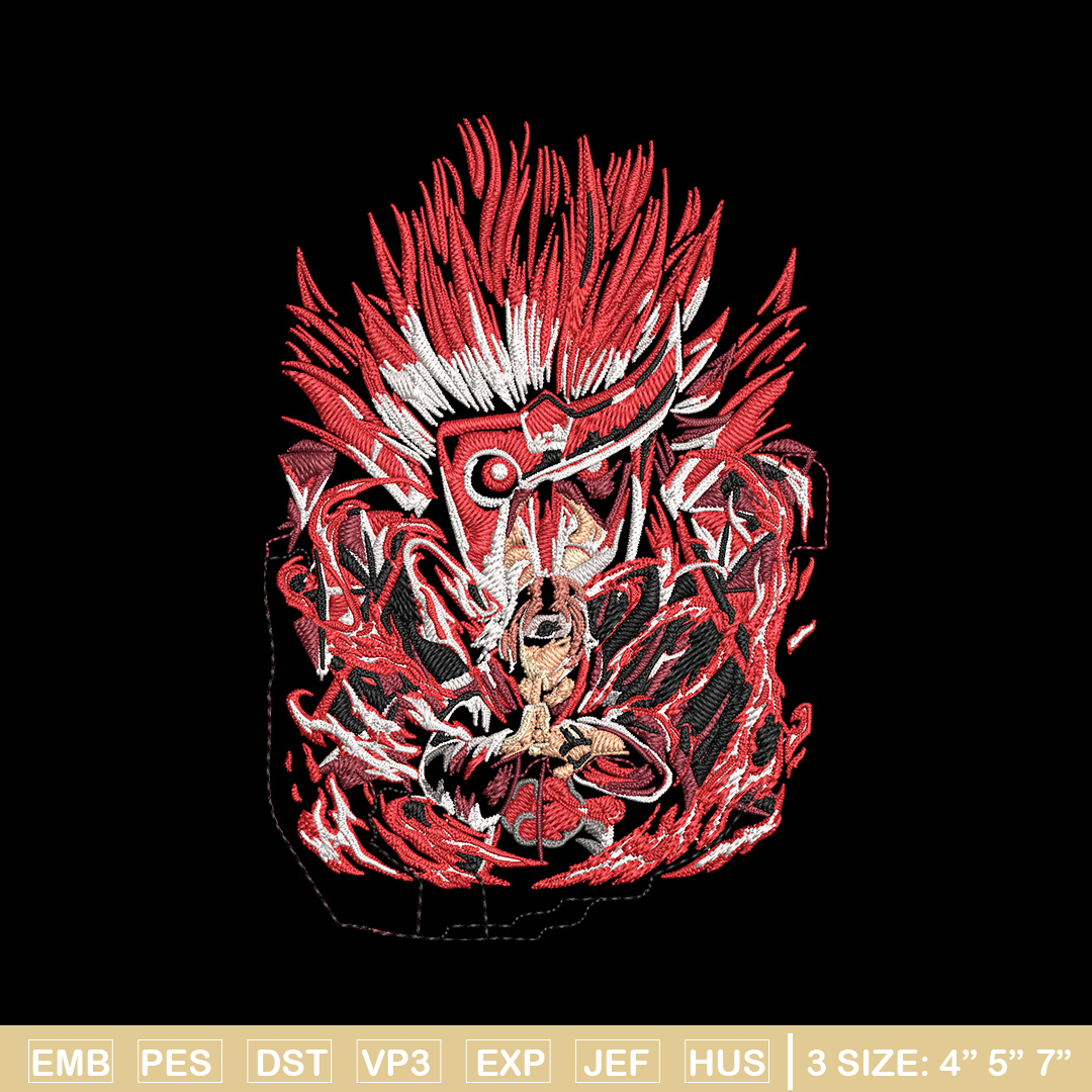 Itachi Poster Embroidery Design, Naruto Embroidery, Embroide | Inspire ...