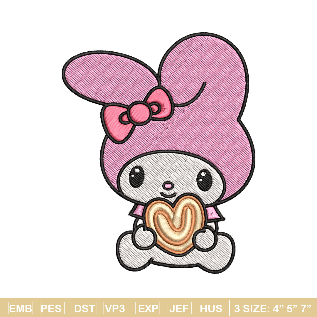 My Melody Embroidery Design, My Melody cartoon Embroidery, E | Inspire ...