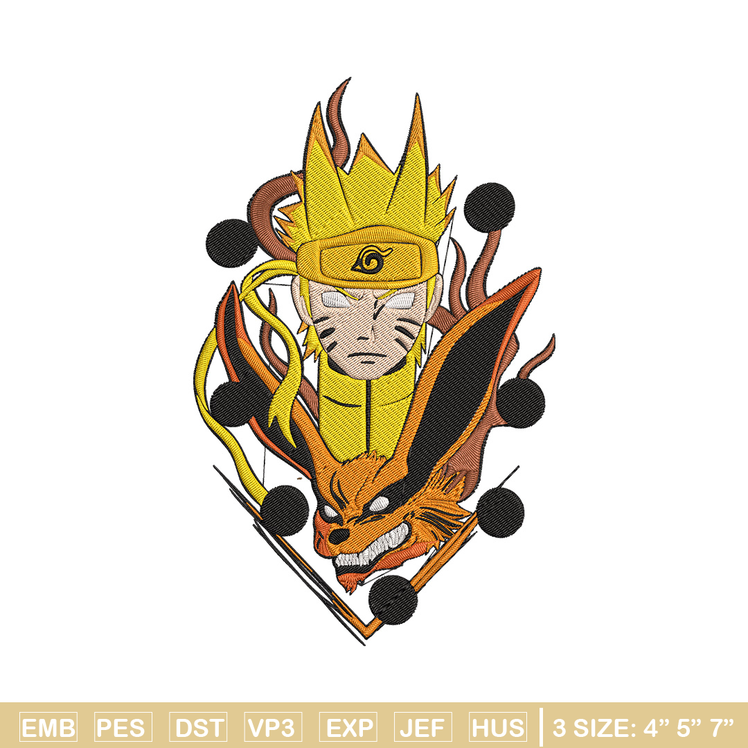 Naruto Six Paths Embroidery Design, Naruto Embroidery, Embro | Inspire ...