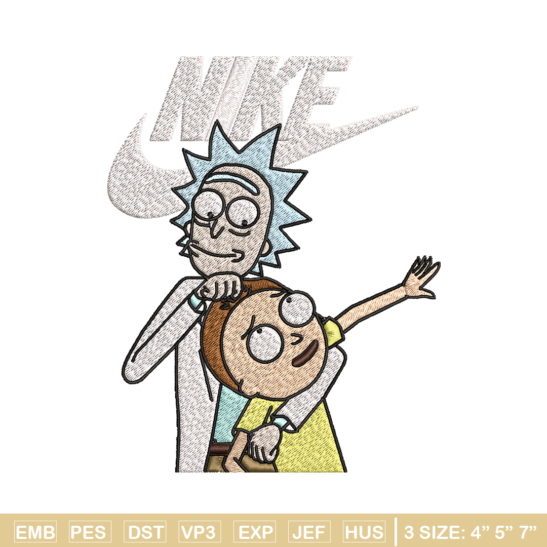 Rick and Morty Just Rick It Embroidery design, Cartoon Embro | Inspire ...
