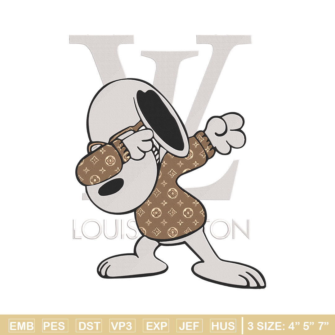 Snoopy x LV Embroidery Design, Peanuts Embroidery, Embroider | Inspire ...