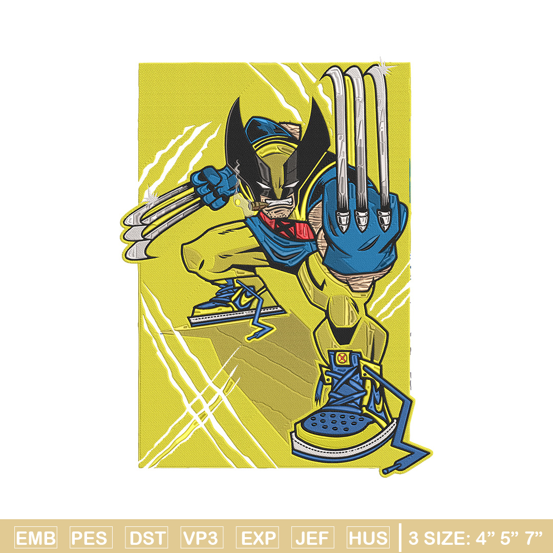 Wolverine poster Embroidery Design, DC comics Embroidery, Em | Inspire ...