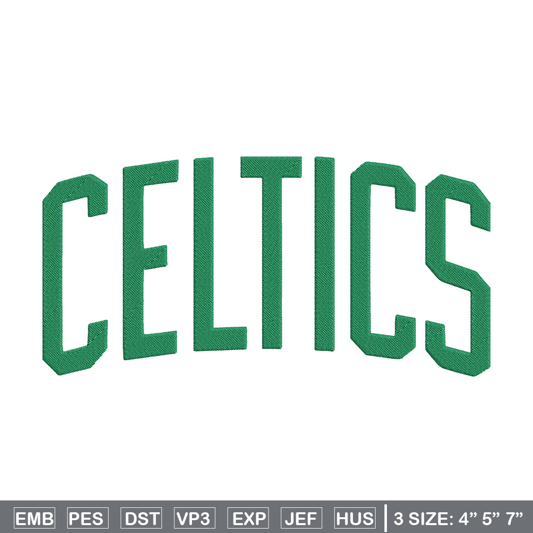 Boston Celtics logo embroidery design, NBA embroidery, Sport | Inspire ...