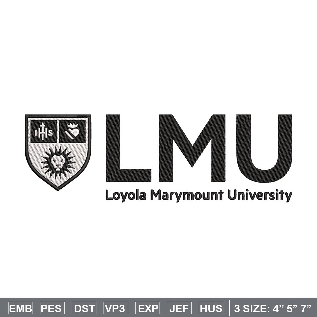 Loyola Marymount logo embroidery design, NCAA embroidery, Sp | Inspire ...