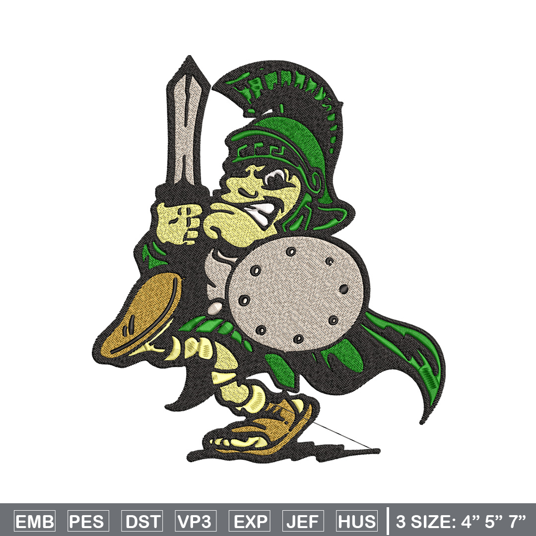 Michigan State logo embroidery design, Logo embroidery, Spor | Inspire ...