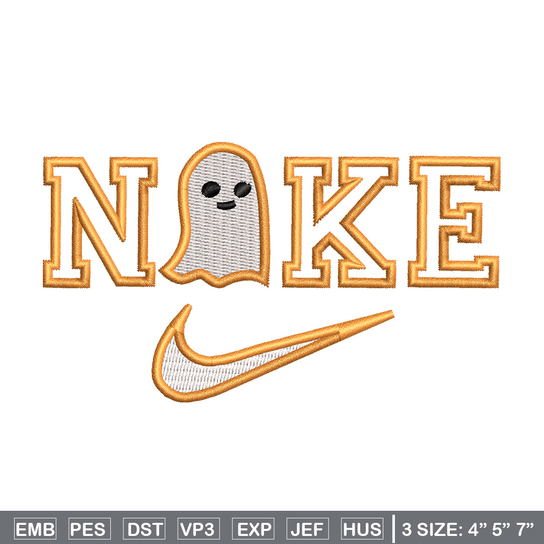 Nike x ghost horror embroidery design, Ghost embroidery, Nik | Inspire ...
