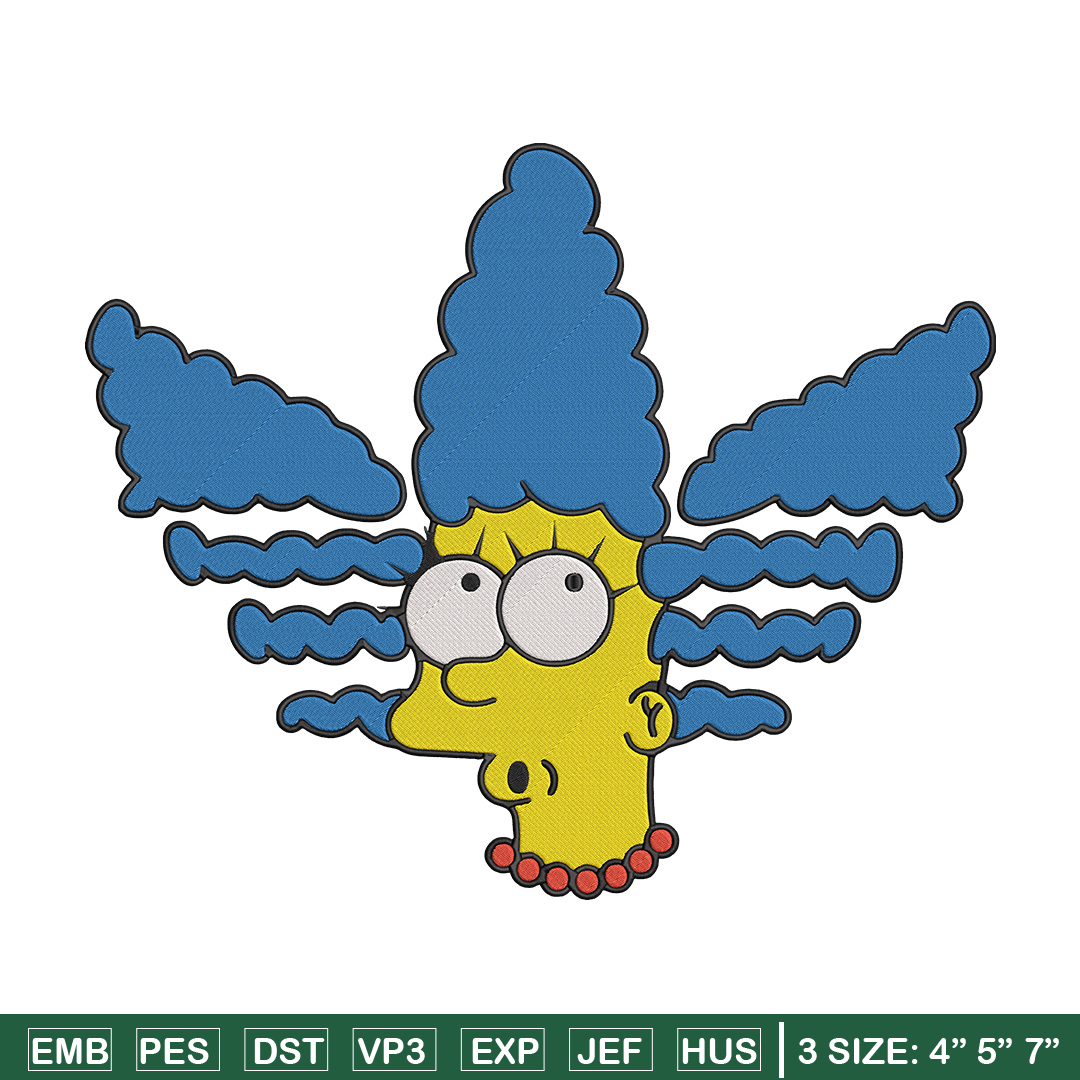 Marge Simpson Embroidery Design, Simpson Embroidery, Embroid | Inspire ...