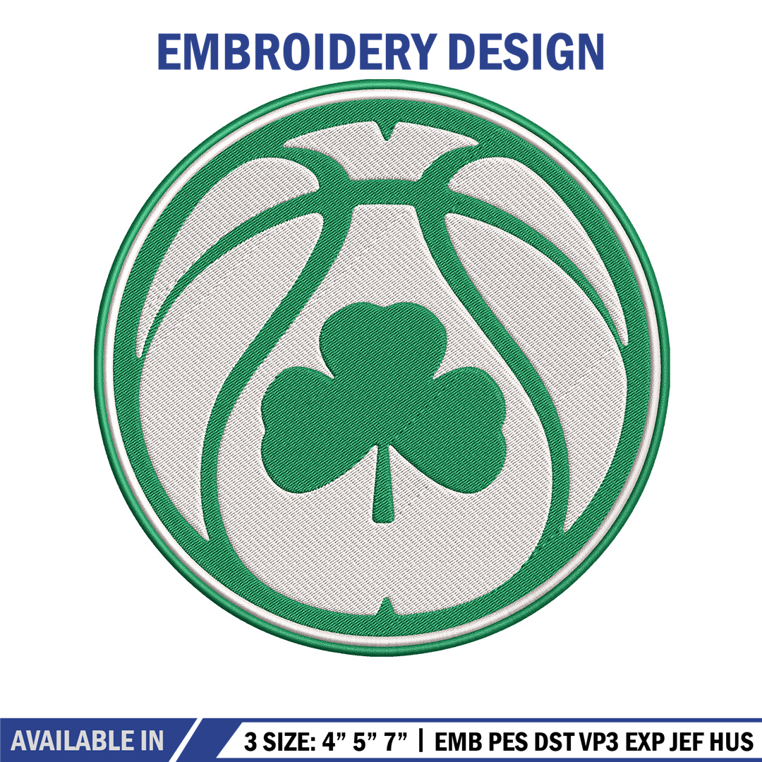 Boston Celtics logo embroidery design, NBA embroidery,Sport | Inspire ...