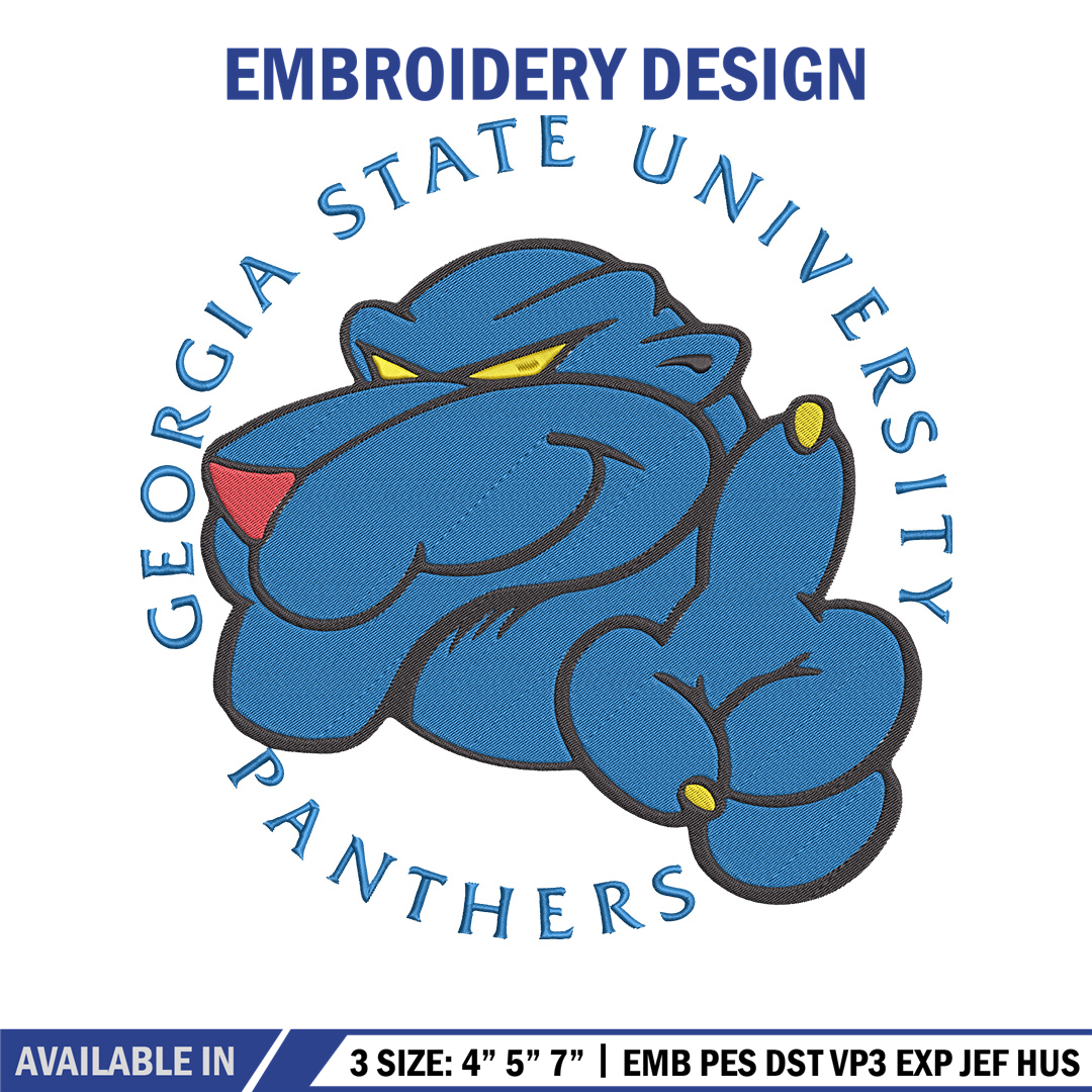 Georgia State mascot embroidery design, NCAA embroidery,Spor | Inspire ...