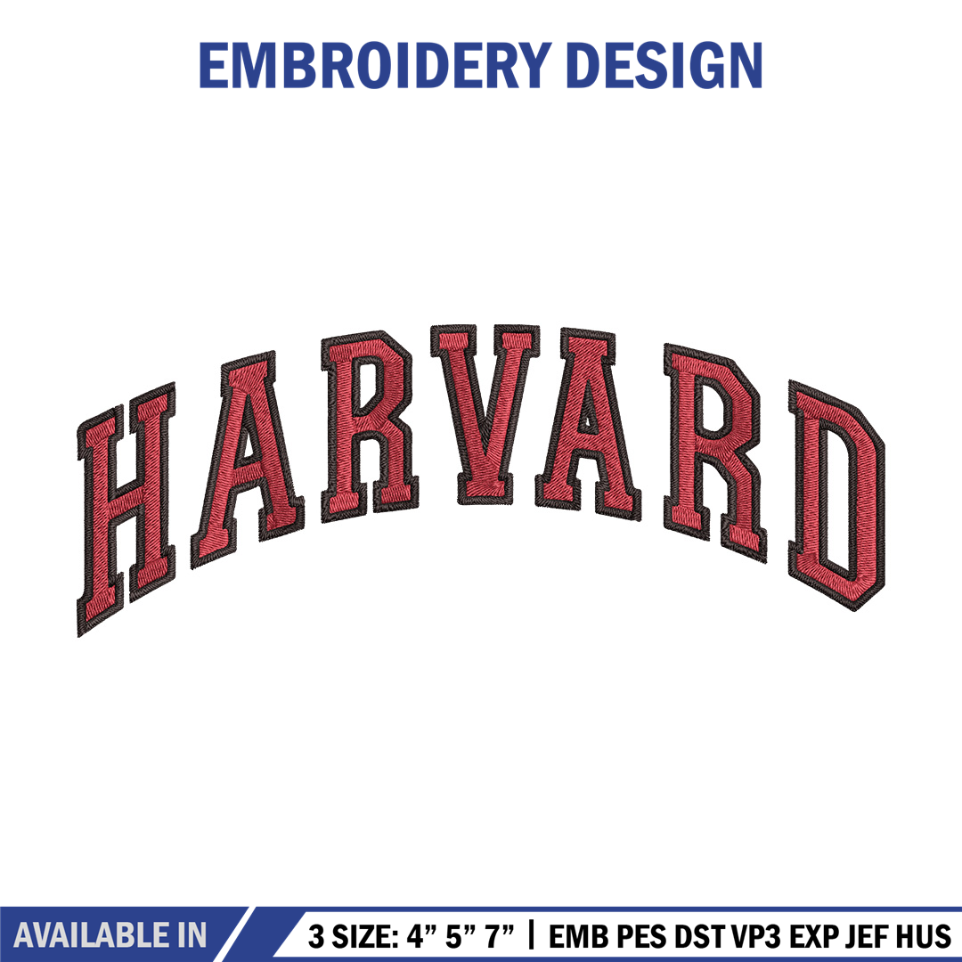Harvard logo embroidery design, NCAA embroidery, Embroidery | Inspire ...