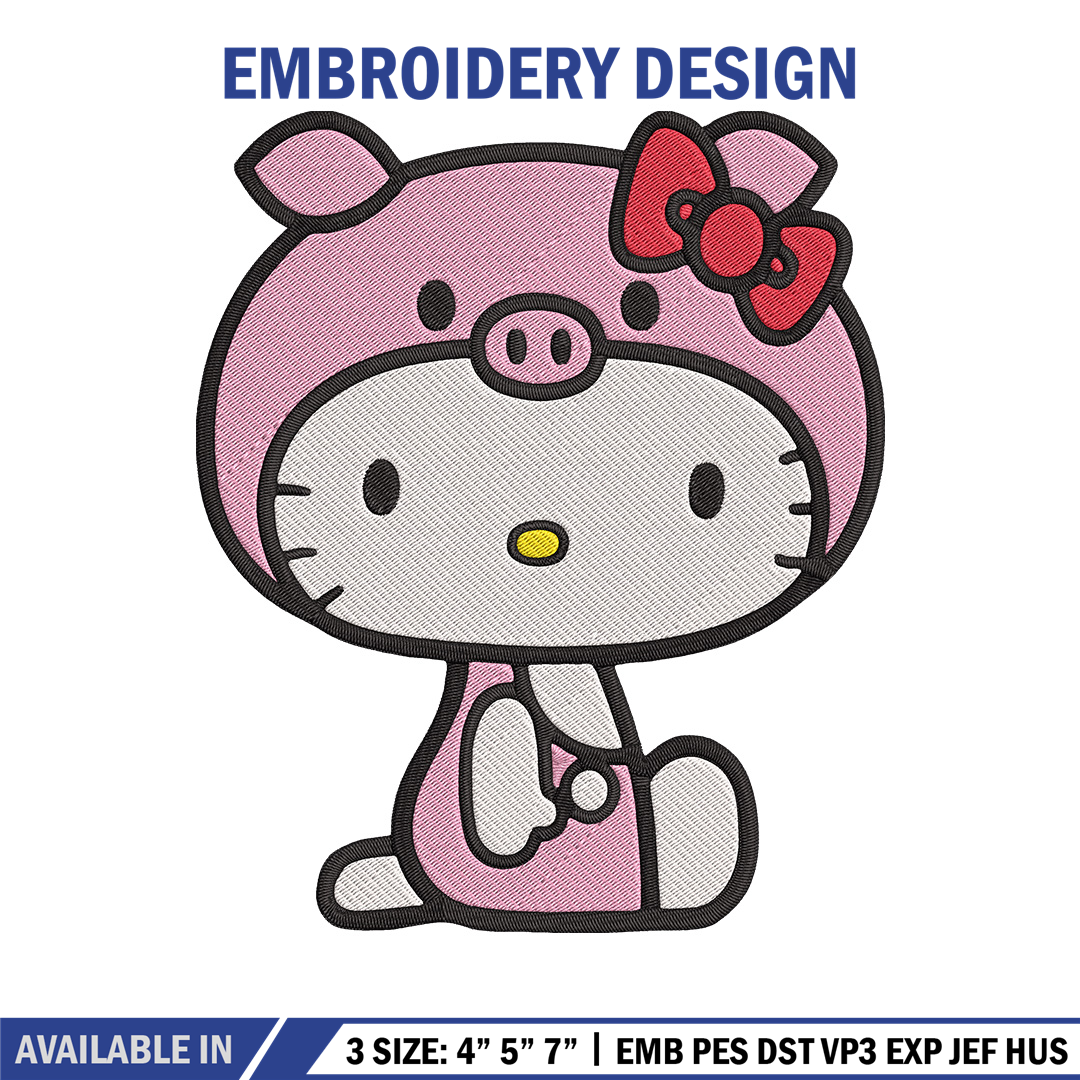 Hello Kitty Embroidery Design, Hello kitty Embroidery, Embro | Inspire ...