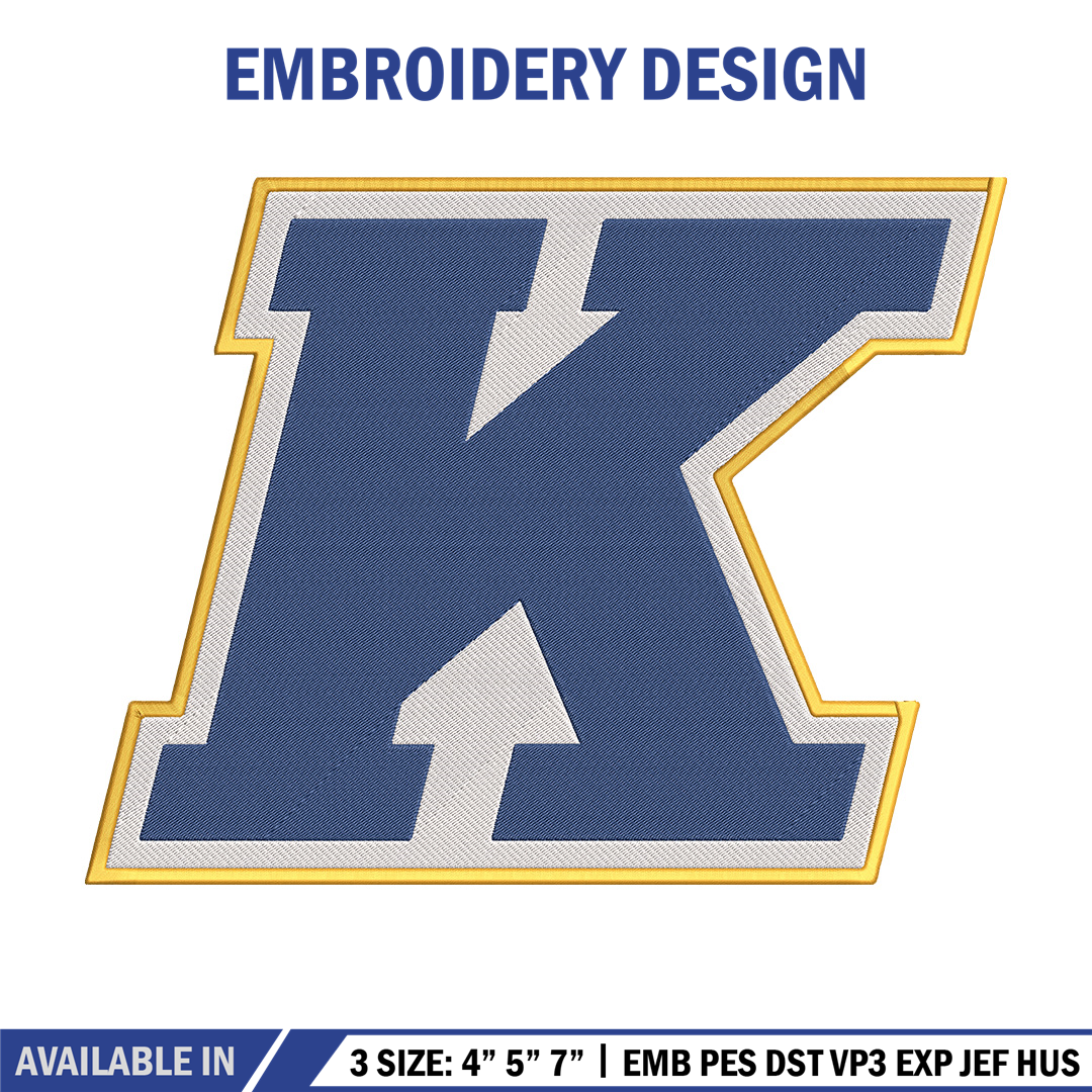 Kent State University logo embroidery design, NCAA embroider | Inspire ...