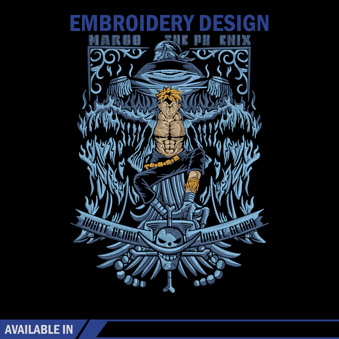 Marco poster Embroidery Design,One piece Embroidery, Embroid - Inspire ...