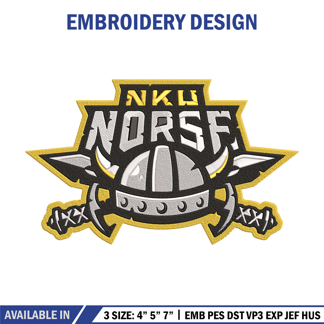 Northern Kentucky logo embroidery design, Sport embroidery, | Inspire ...