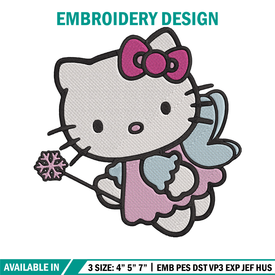 Hello kitty fairy Embroidery Design, Hello kitty Embroidery, - Inspire ...