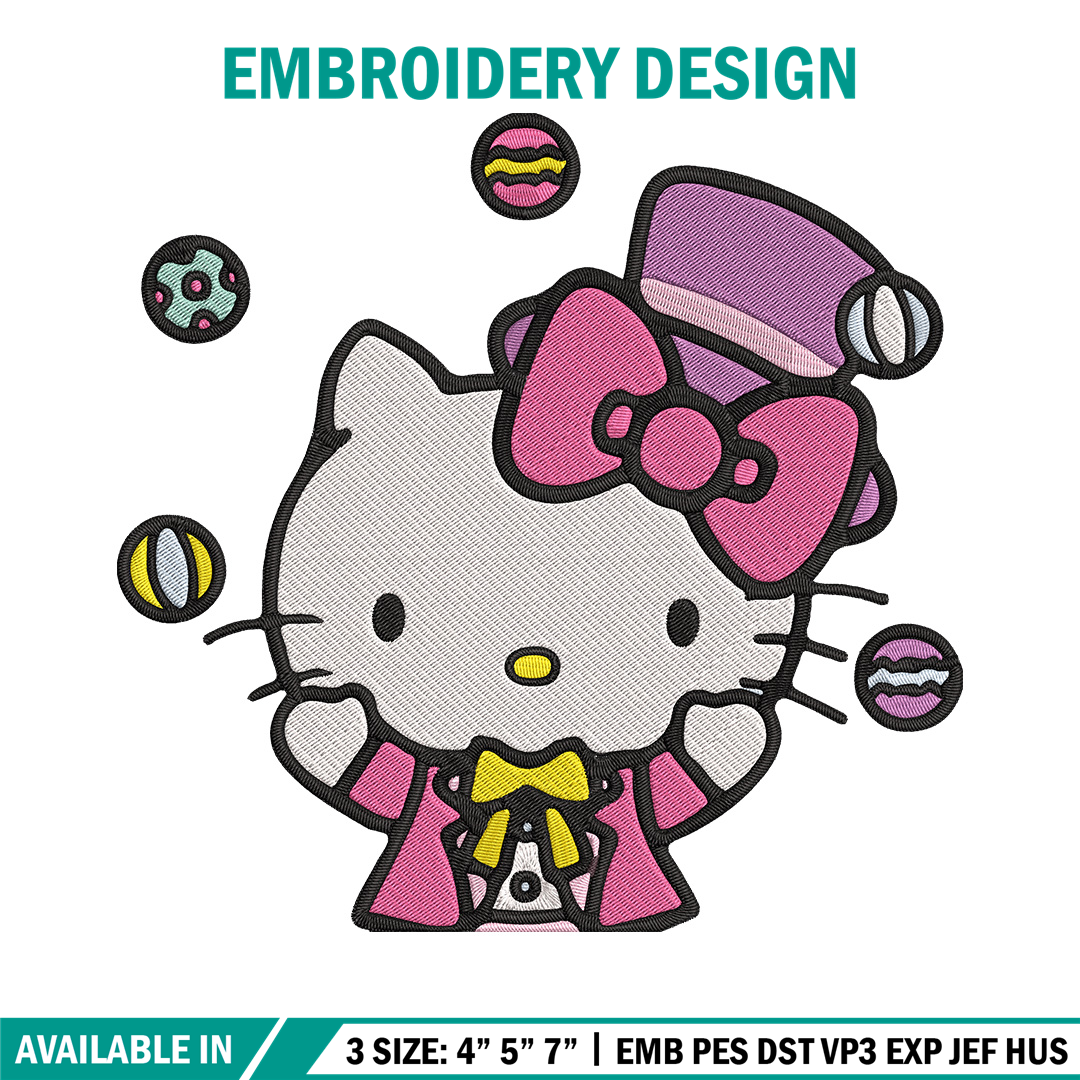 Hello kitty Peeker Embroidery Design, Hello kitty Embroidery | Inspire ...