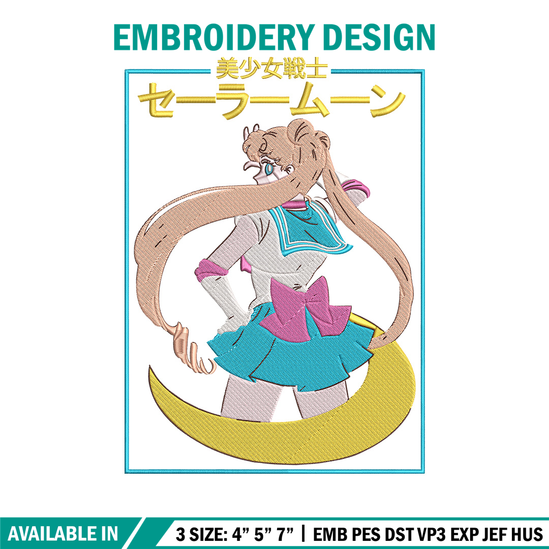 Sailor Moon Embroidery Design, Sailor Moon Embroidery, Embro | Inspire ...