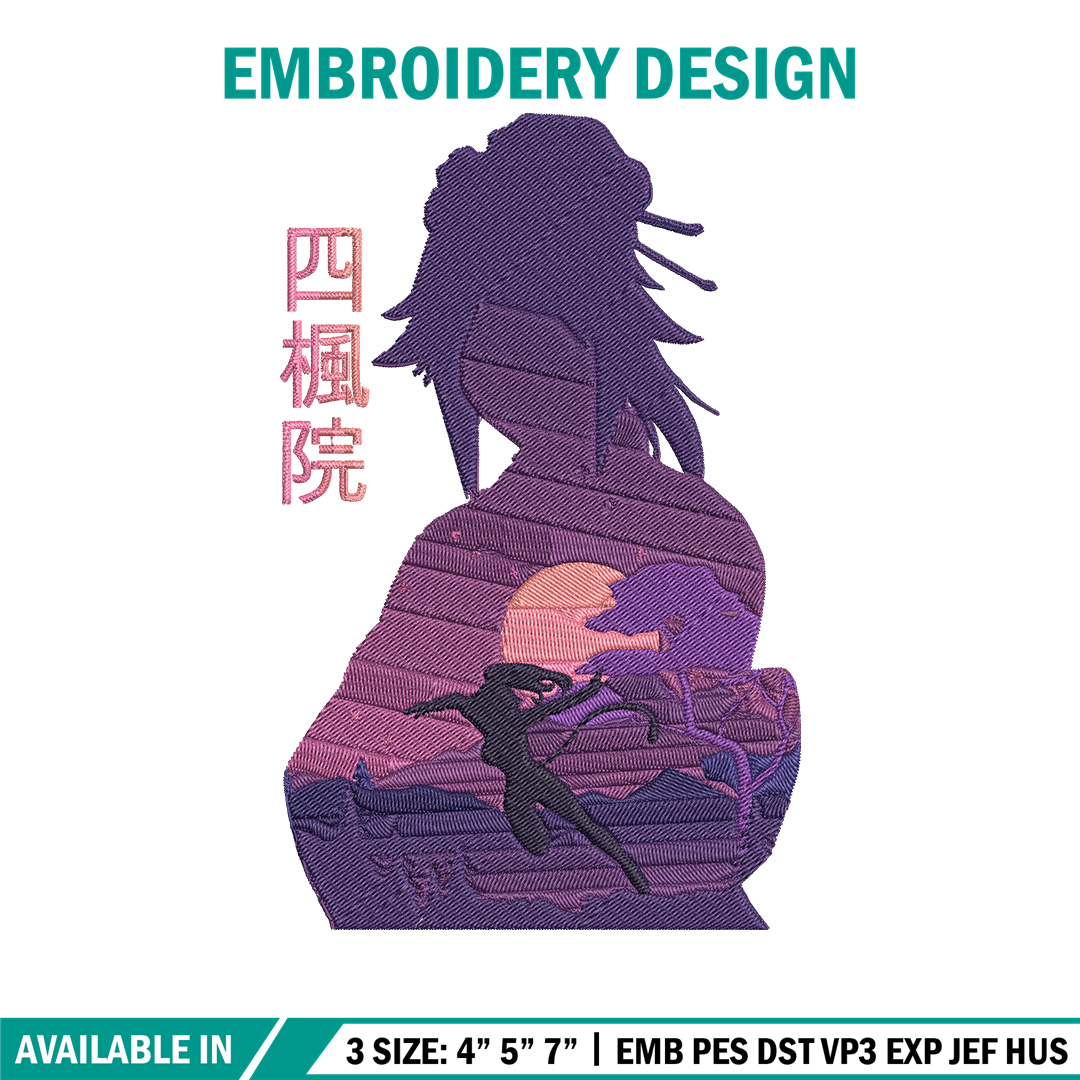 Shihouin Yoruichi Embroidery Design, Bleach Embroidery, Embr | Inspire Uplift