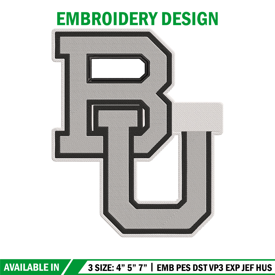 Baylor Bears logo embroidery design,NCAA embroidery, Sport e | Inspire ...