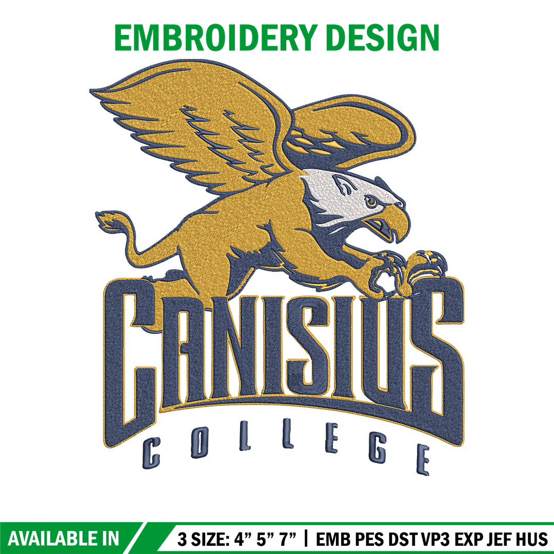 Canisius College Logo embroidery design, NCAA embroidery,Spo | Inspire ...