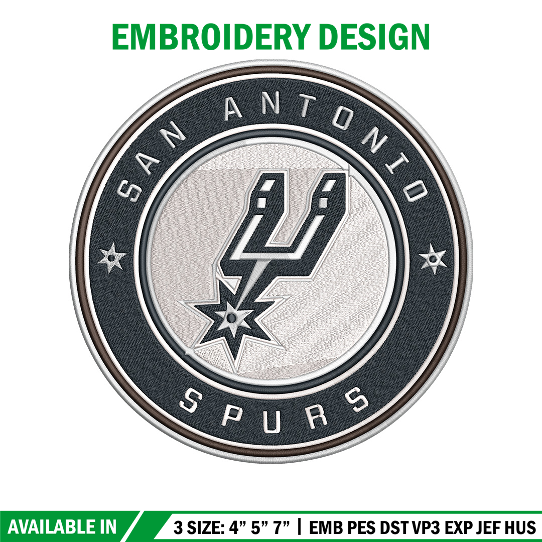 San Antonio Spurs logo embroidery design,NBA embroidery,Embr | Inspire ...