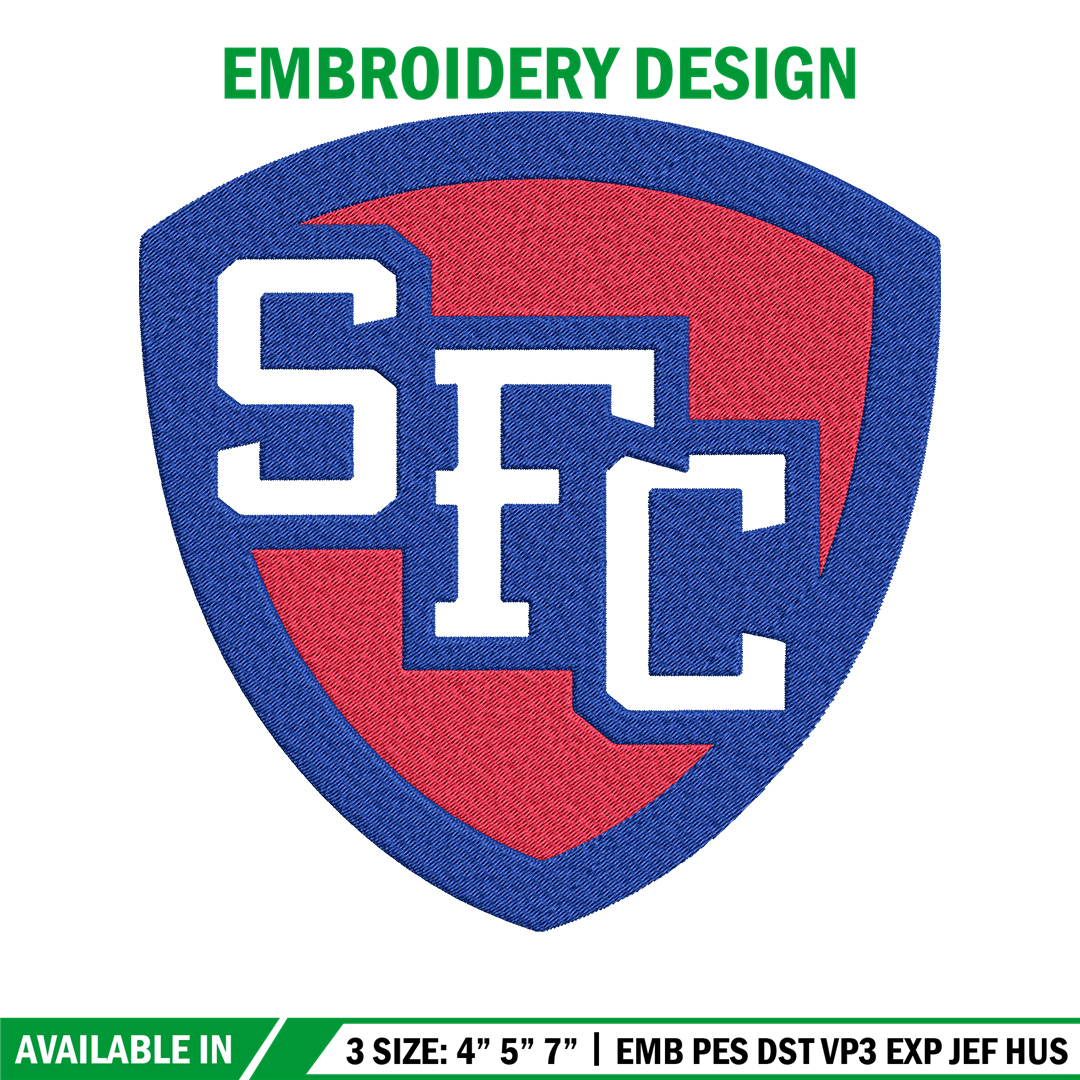 St. Francis College logo embroidery design,NCAA embroidery,E | Inspire ...