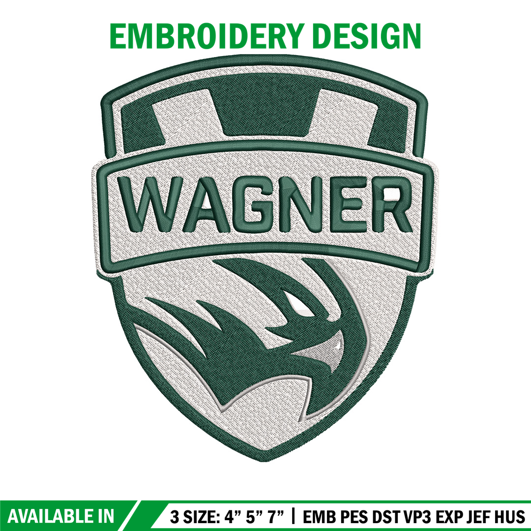 Wagner Seahawks logo embroidery design, NCAA embroidery, Emb | Inspire ...