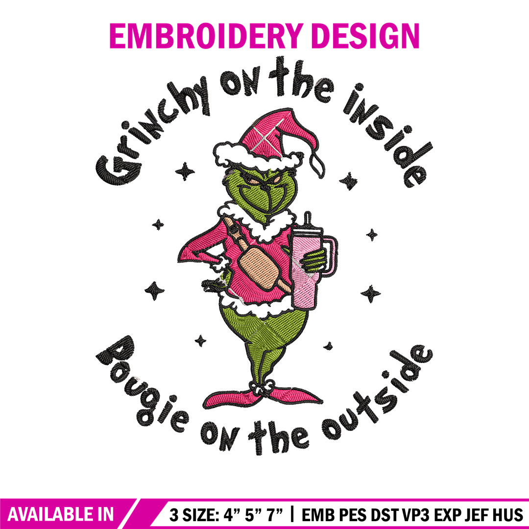 Grinchy Embroidery Design, Grinch Embroidery, Embroidery Fil - Inspire ...