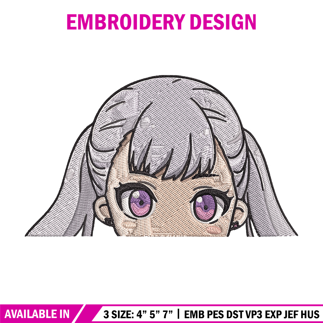 Noelle Peeker Embroidery Design, Black clover Embroidery, Em | Inspire ...