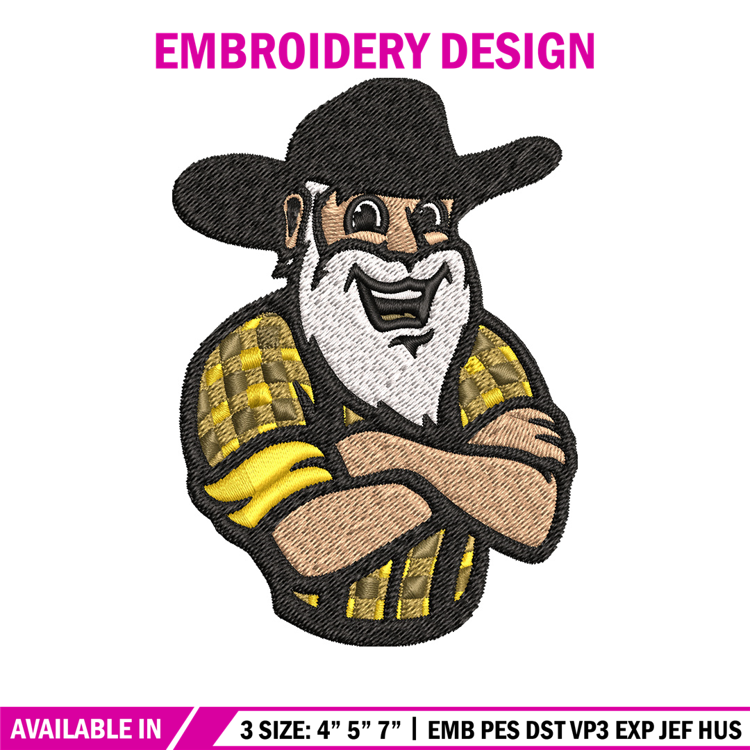 Appalachian State logo embroidery design, NCAA embroidery, S | Inspire ...