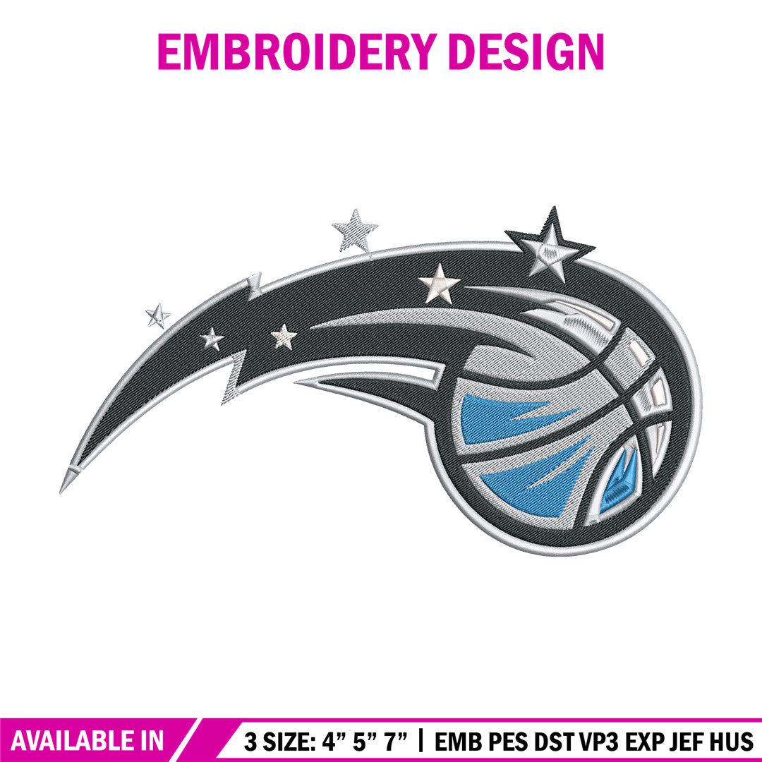 Orlando Magic design embroidery design, NBA embroidery, Spor | Inspire ...