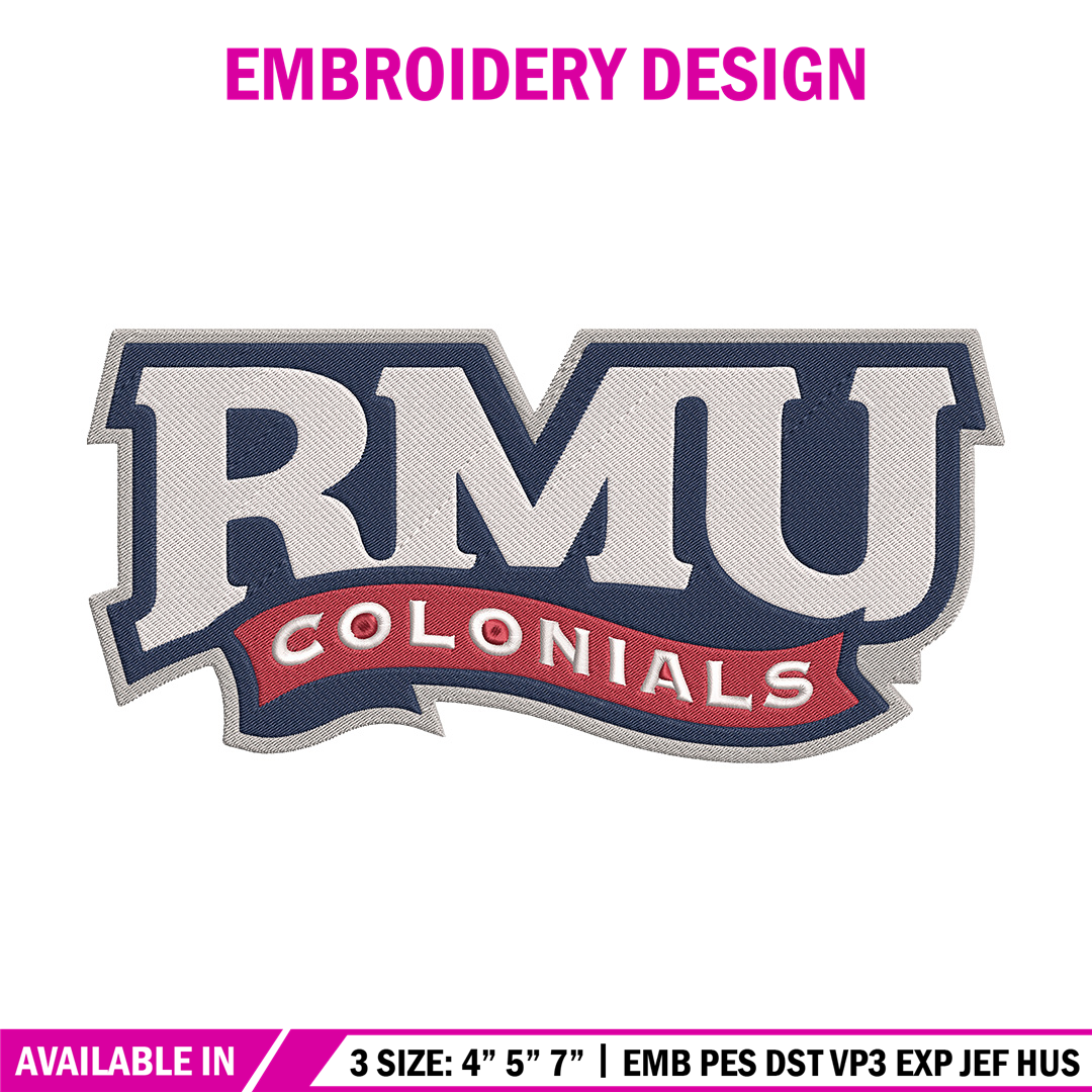 Robert Morris logo embroidery design, NCAA embroidery, Sport - Inspire ...