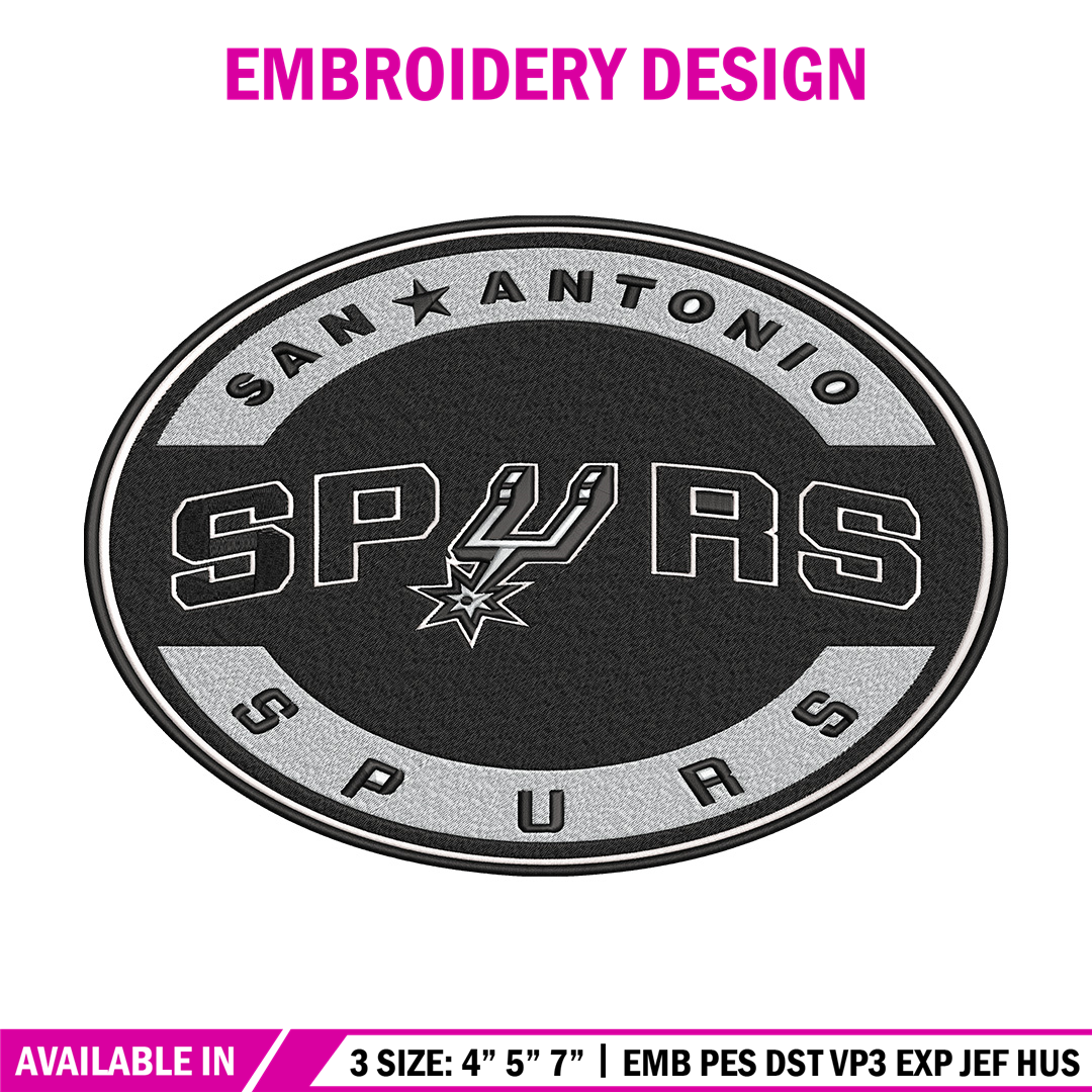 San Antonio Spurs logo embroidery design, NBA embroidery, Em | Inspire ...