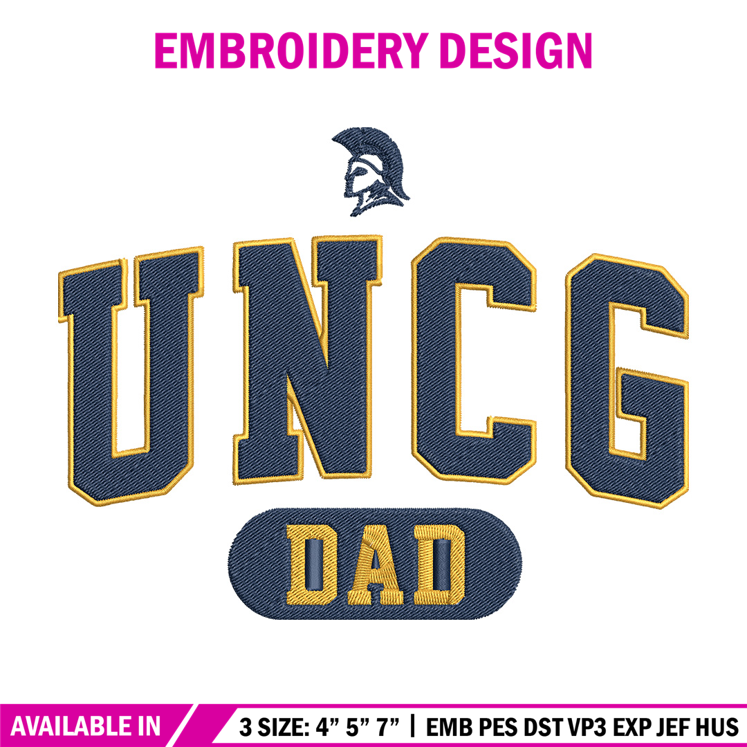 UNC Greensboro Logo embroidery design, NCAA embroidery, Spor | Inspire ...