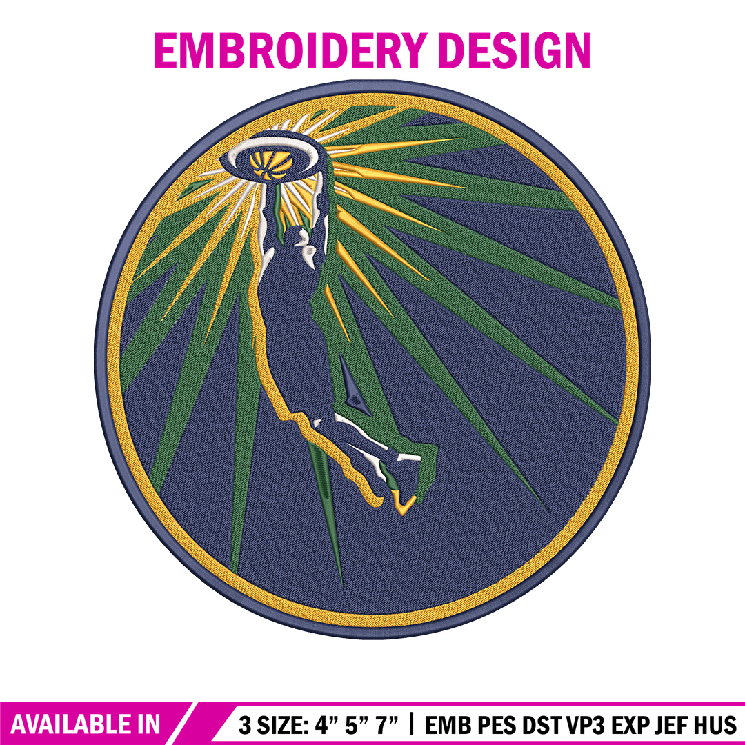 Utah Jazz logo embroidery design, NBA embroidery, Sport embr | Inspire ...