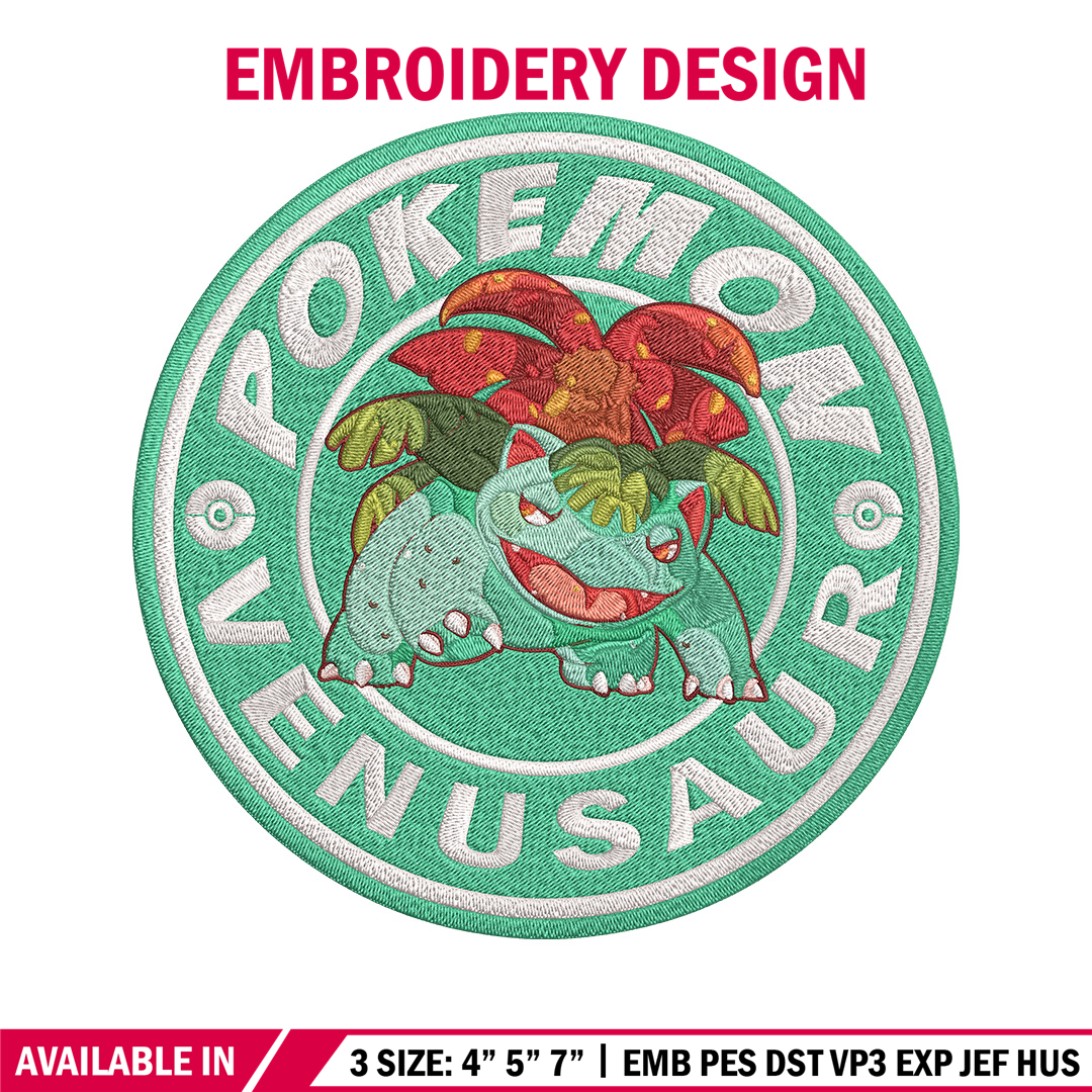 Bulbasaur poster Embroidery Design, Pokemon Embroidery, Embr | Inspire ...