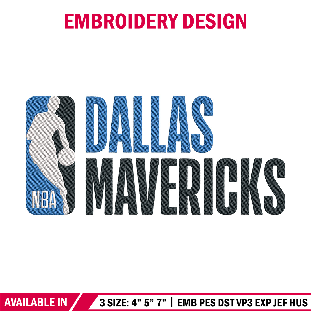 Dallas Mavericks logo embroidery design,NBA embroidery,Sport | Inspire ...